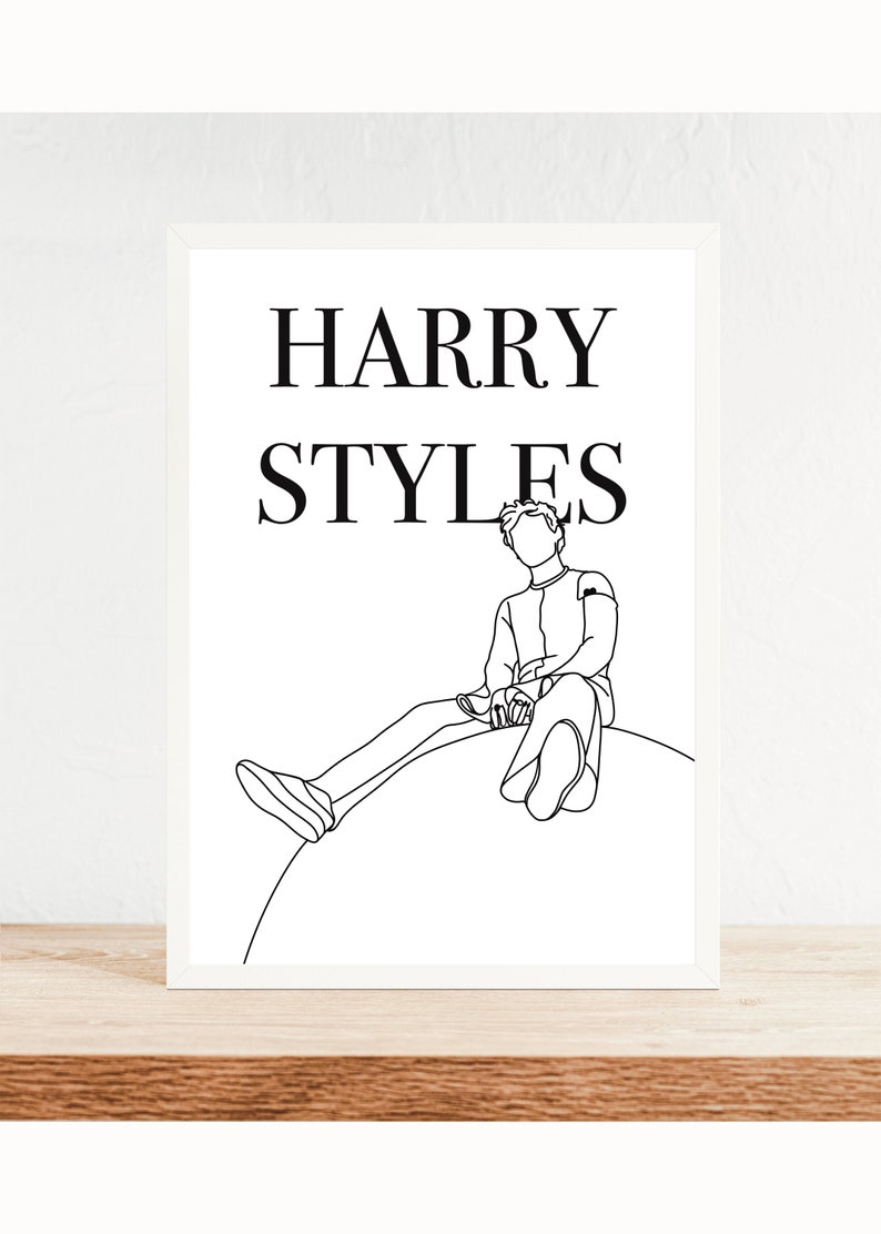 Line Art of Harry Styles as It Was Poster Instant Download - Etsy