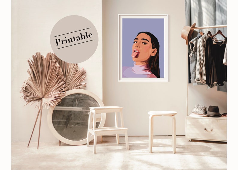 Dua Lipa Poster Fan Art Dua Lipa Merch Don't Start Now Poster Album ...