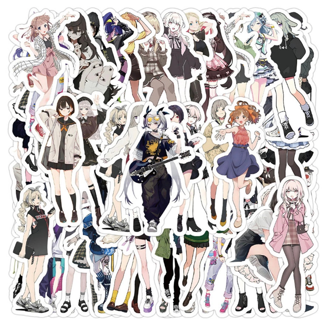 5 Random Cute Anime Girl Stickers - Etsy