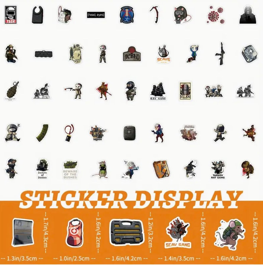 12 Random Escape From Tarkov Video Game Stickers - Etsy