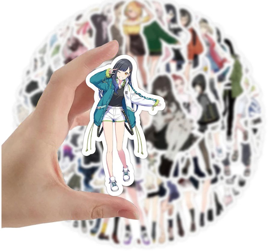 5 Random Cute Anime Girl Stickers - Etsy