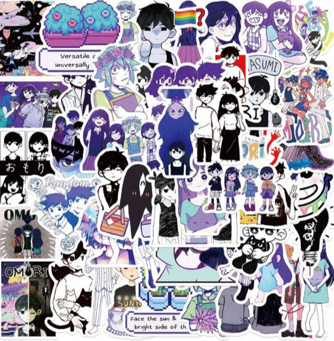 5 Random Omori Stickers - Etsy