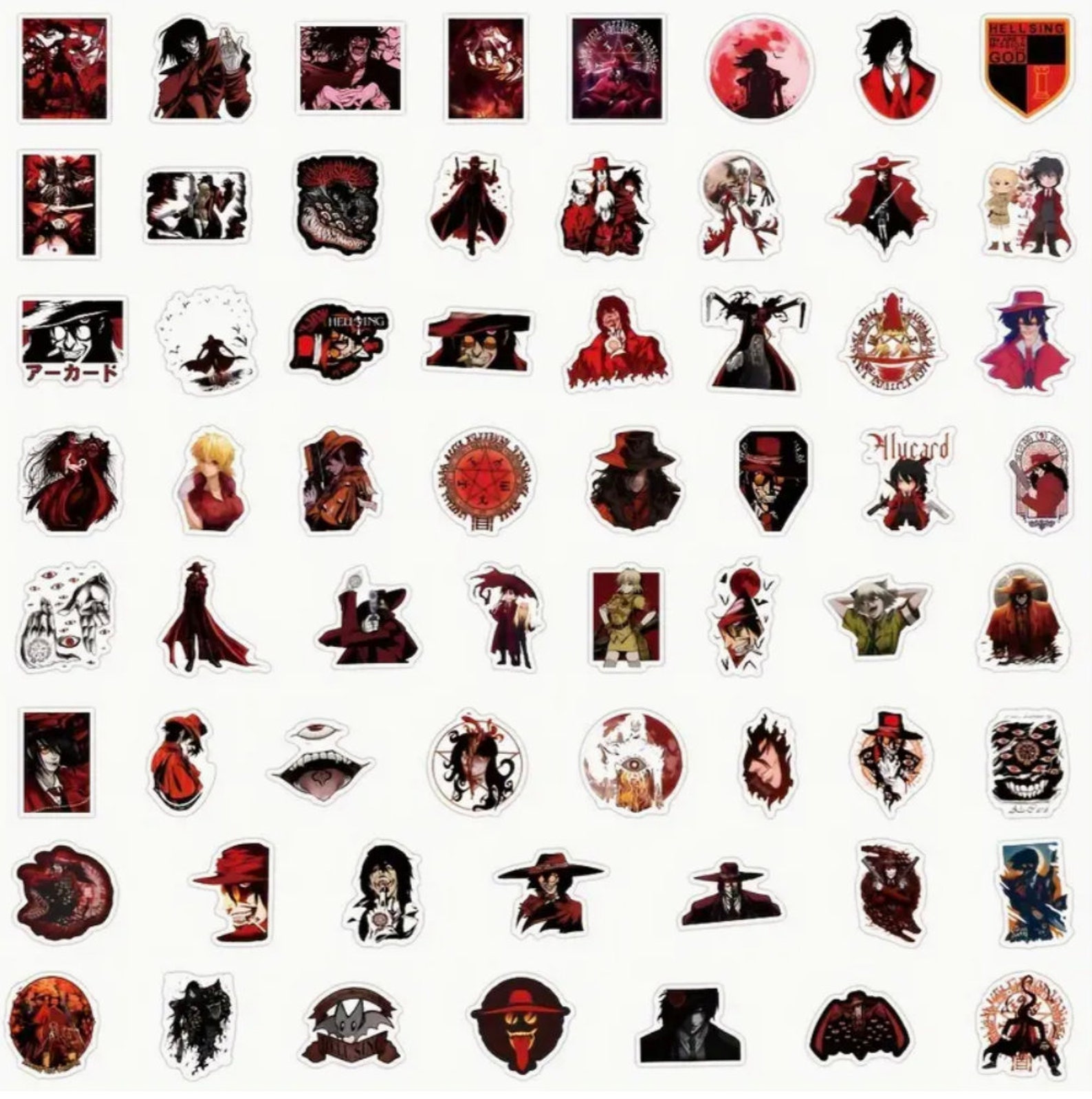 7 Random Hellsing Anime/manga Stickers - Etsy