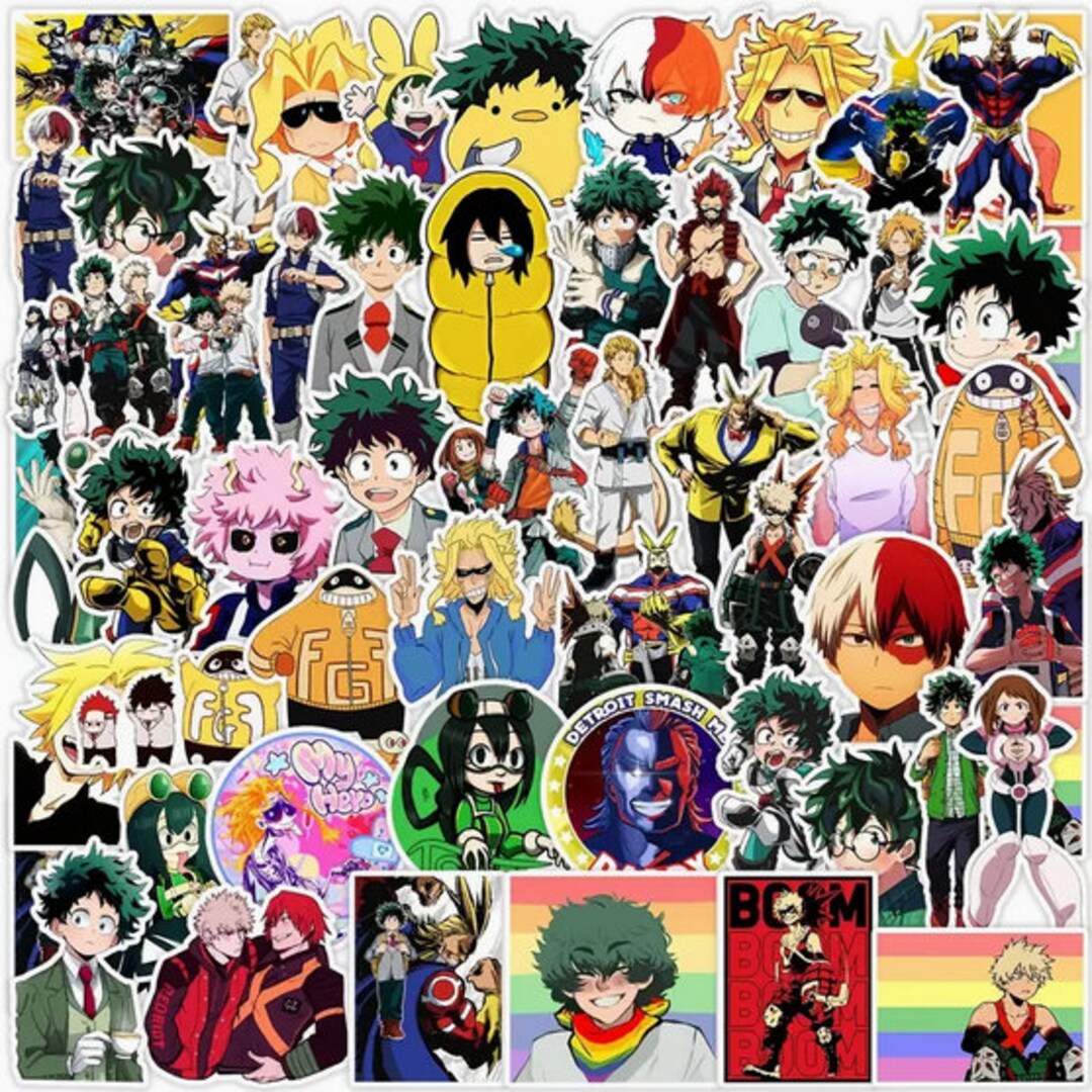 5 My Hero Academia Anime Stickers - Etsy
