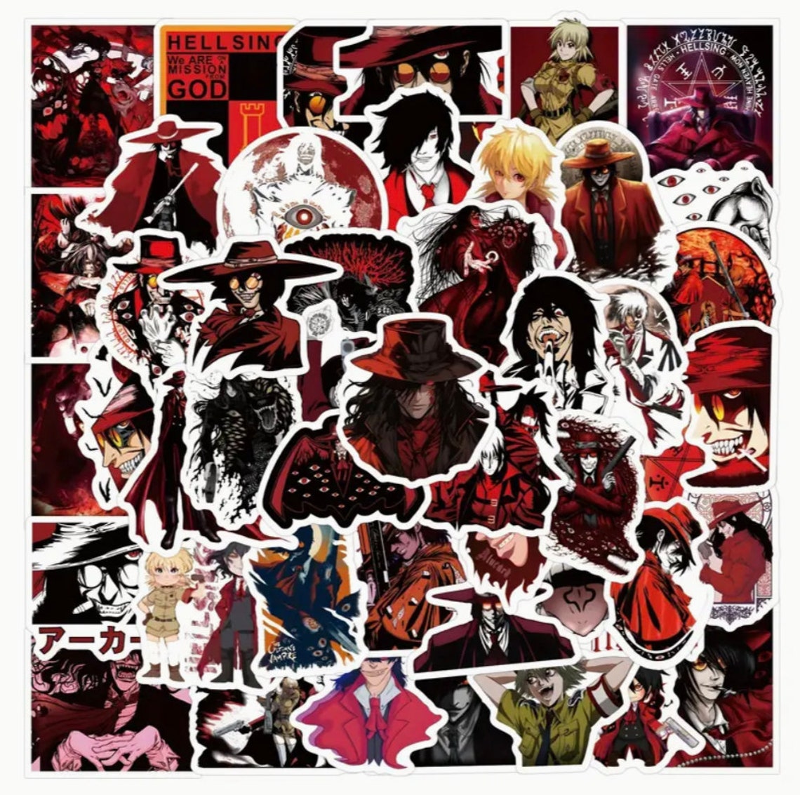 7 Random Hellsing Anime/manga Stickers - Etsy
