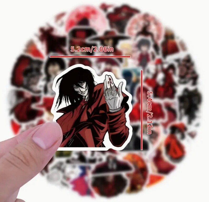 7 Random Hellsing Anime/manga Stickers - Etsy