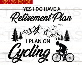 Bicycle Retirement Plan Png - Etsy