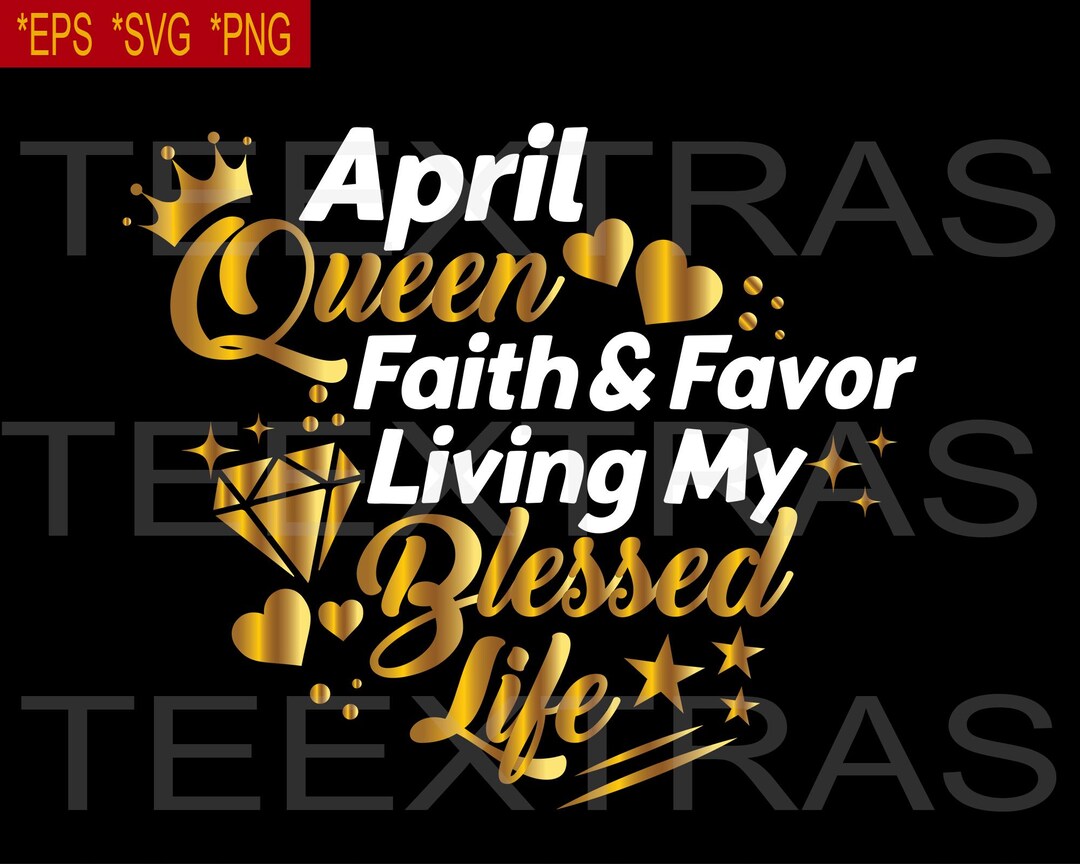 April Queen | Svg Eps Png | Silhouette Clipart Images Files | Faith and ...