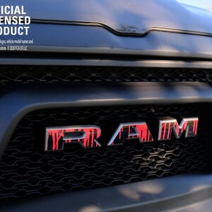 RAM Grill Emblem Overlay Decals Dripping Red Fits 2019-2023 - Etsy