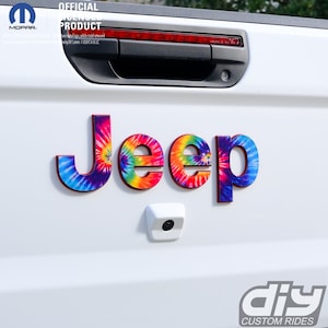 Jeep Gladiator Tailgate Emblem Overlay Decals Tie Dye Fits 2020 - Etsy