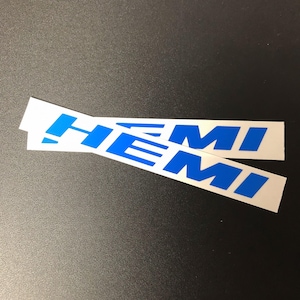 Dodge HEMI Fender Emblem Insert Overlay Decals SOLID COLOR Fits 11-19 ...