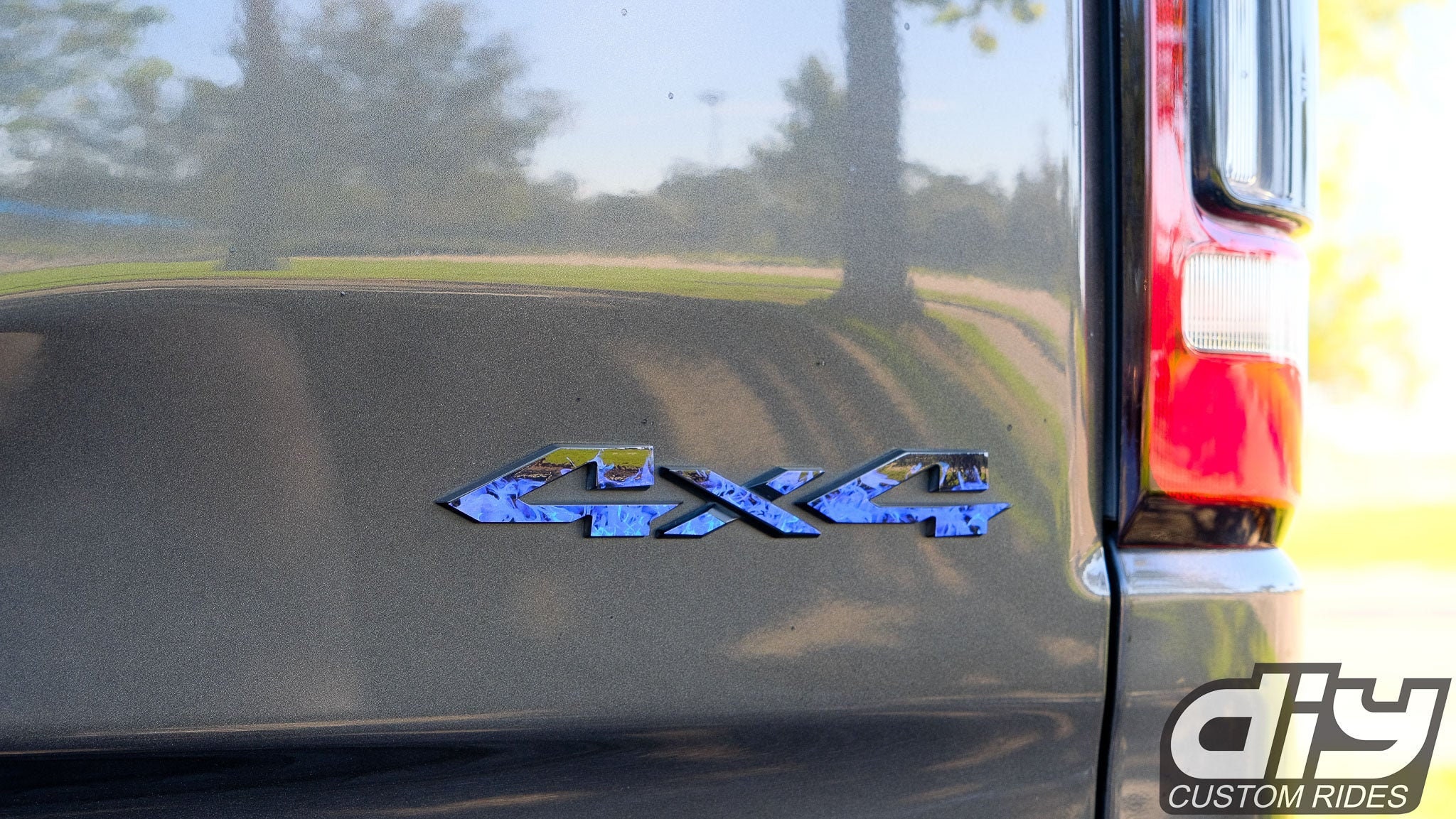 RAM 4x4 Emblem Decals Blue Flames Fits 2019 5th Gen 1500-4500 - Etsy