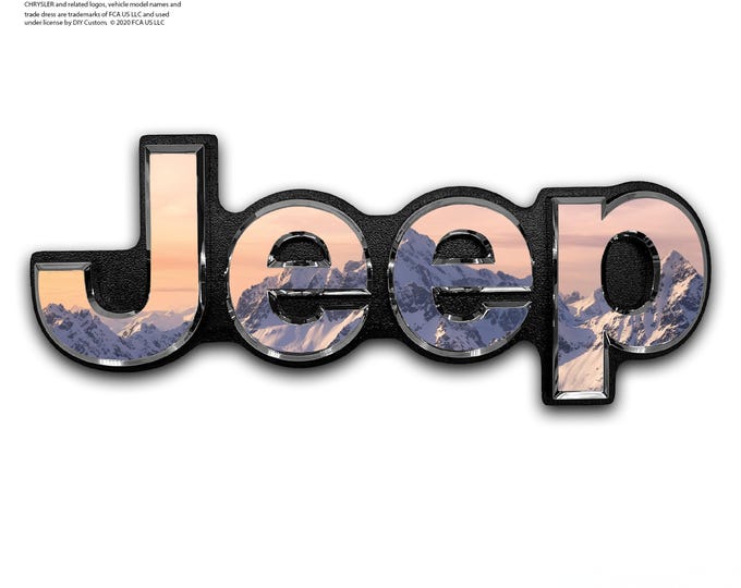 Jeep Custom Color Emblem Sticker Decal, Wrangler JK, TJ, JL, Yj ...