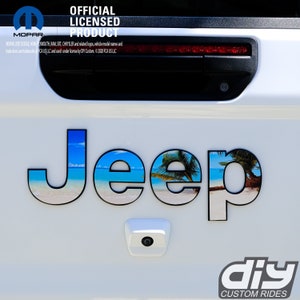 Jeep Emblem Overlay Decals the Beach - Etsy