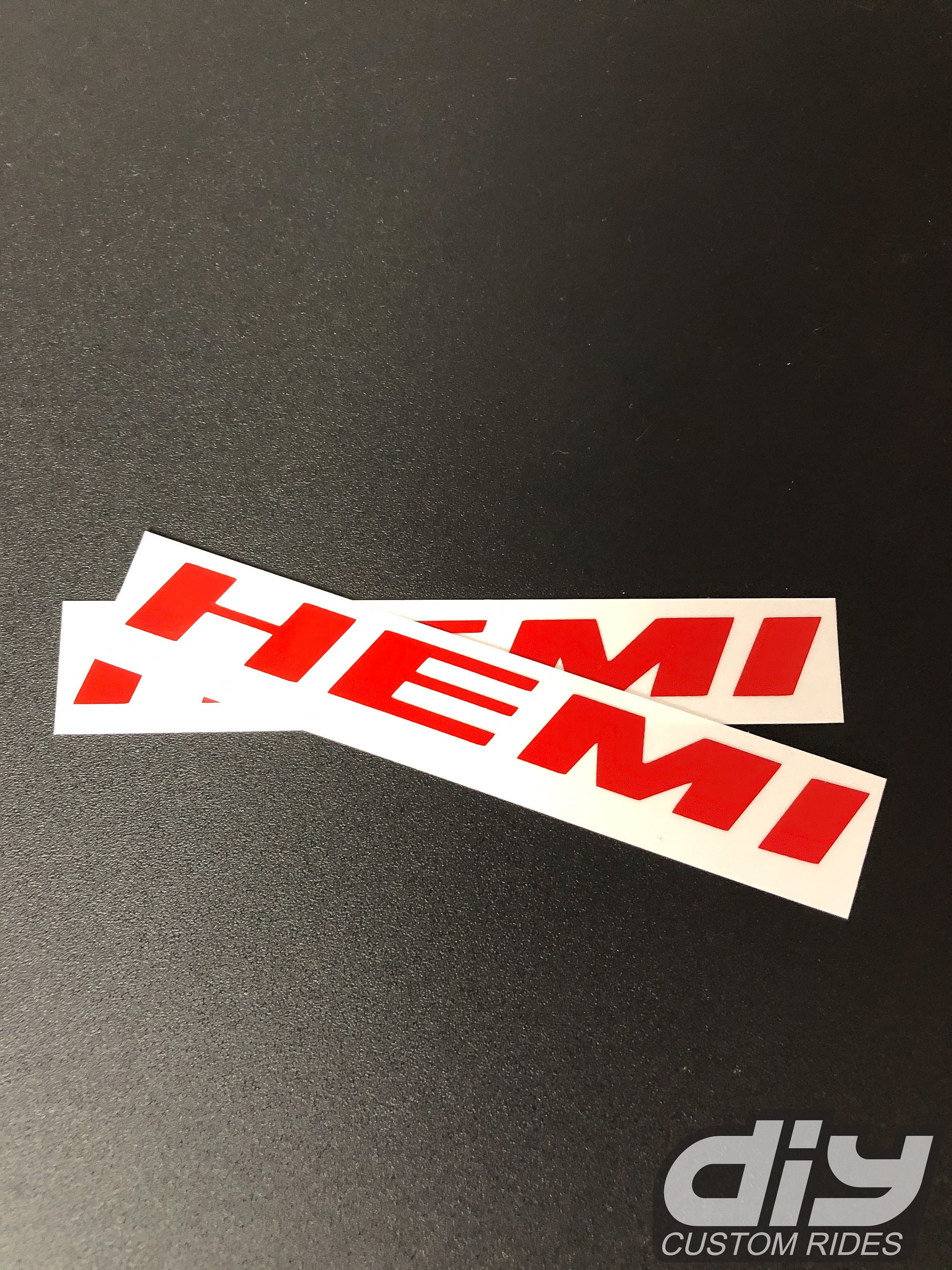 HEMI Fender Emblem Insert Overlay Decals Choose | Etsy