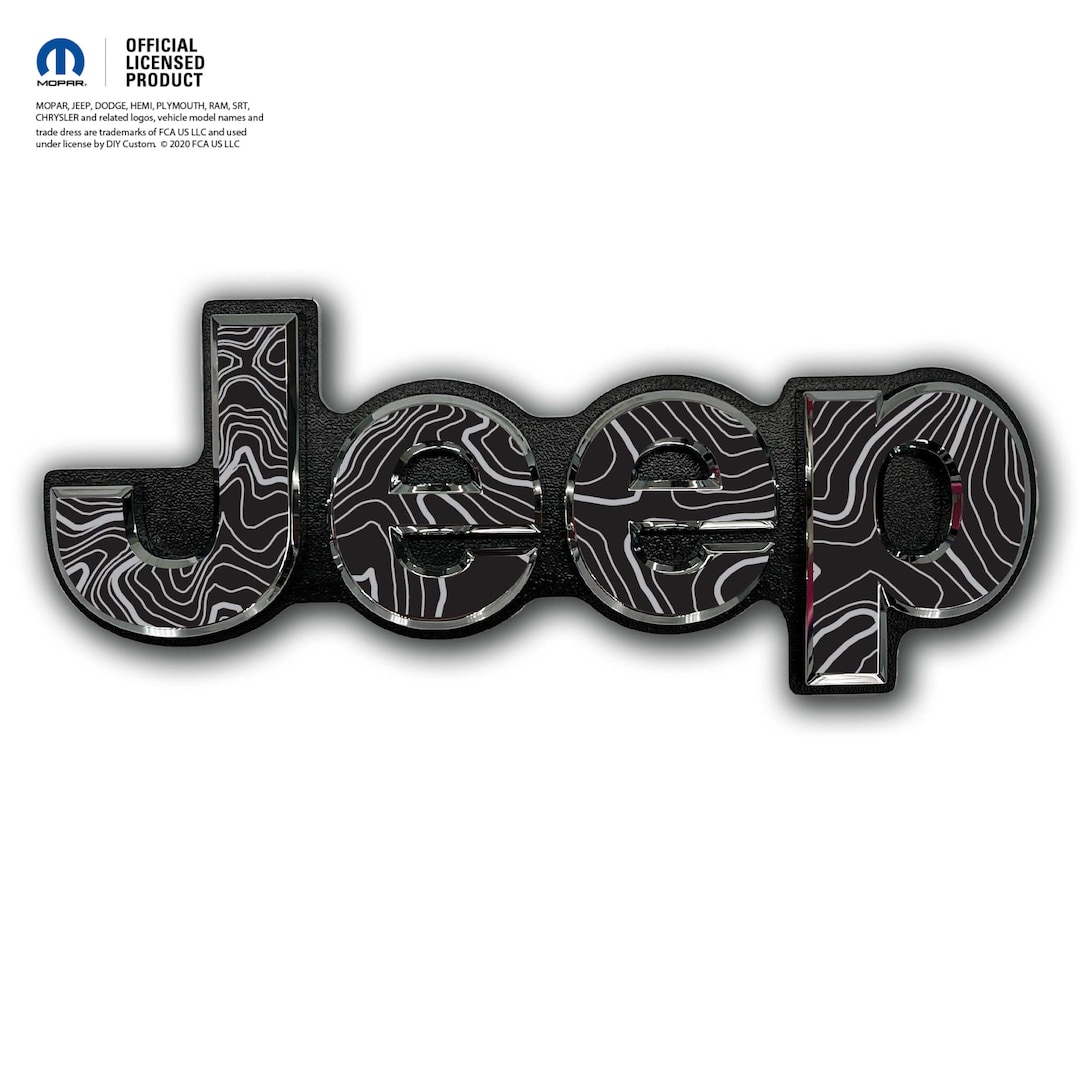 Jeep Grand Cherokee WL Hood & Tail pair Emblem Overlay - Etsy