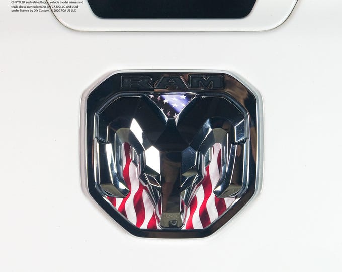 Evil RAM Skull V3 Emblem With 12v Leds Fits 09+ 4th Gen RAM Pickup ...