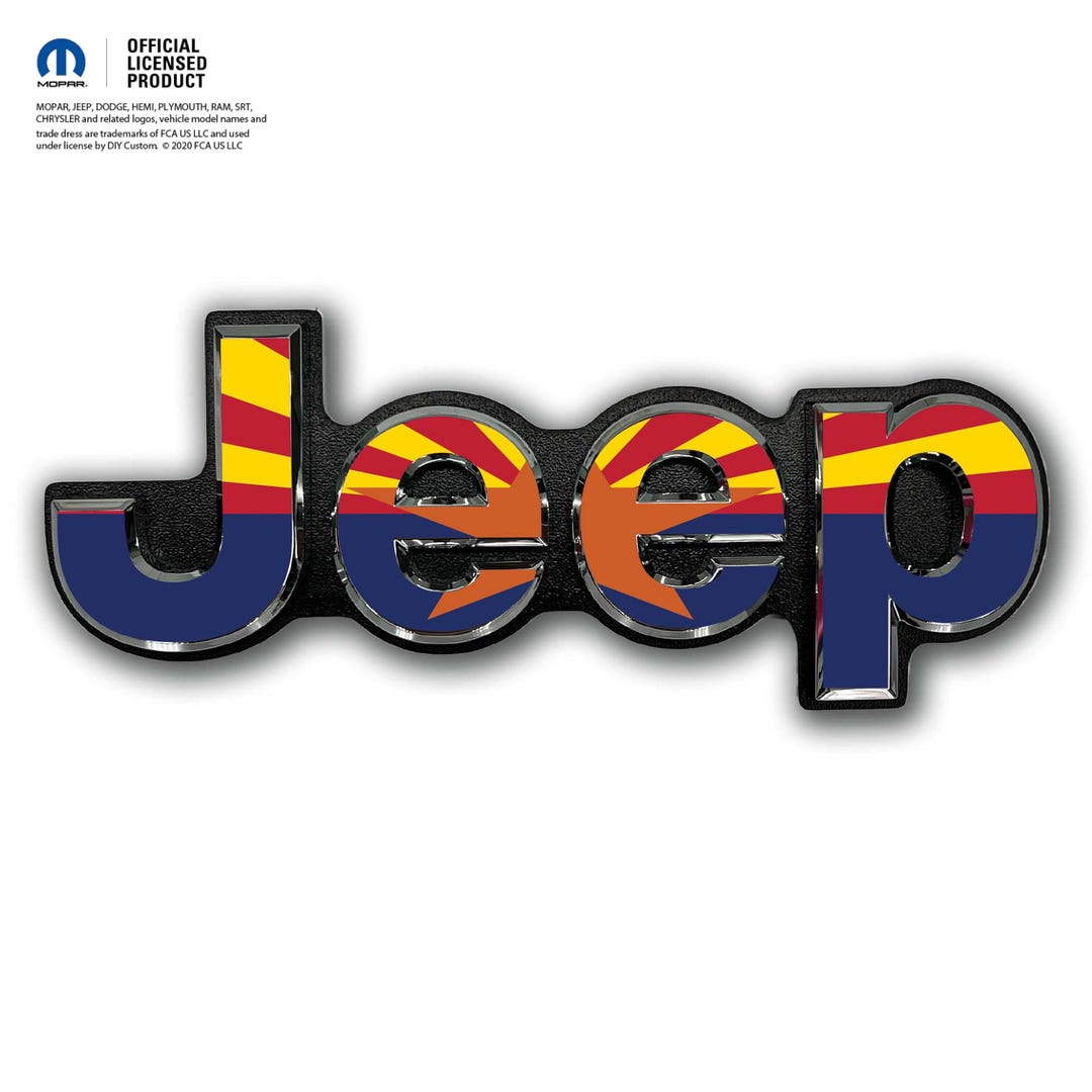 Jeep Emblem Overlay Decals - Arizona Flag - Etsy