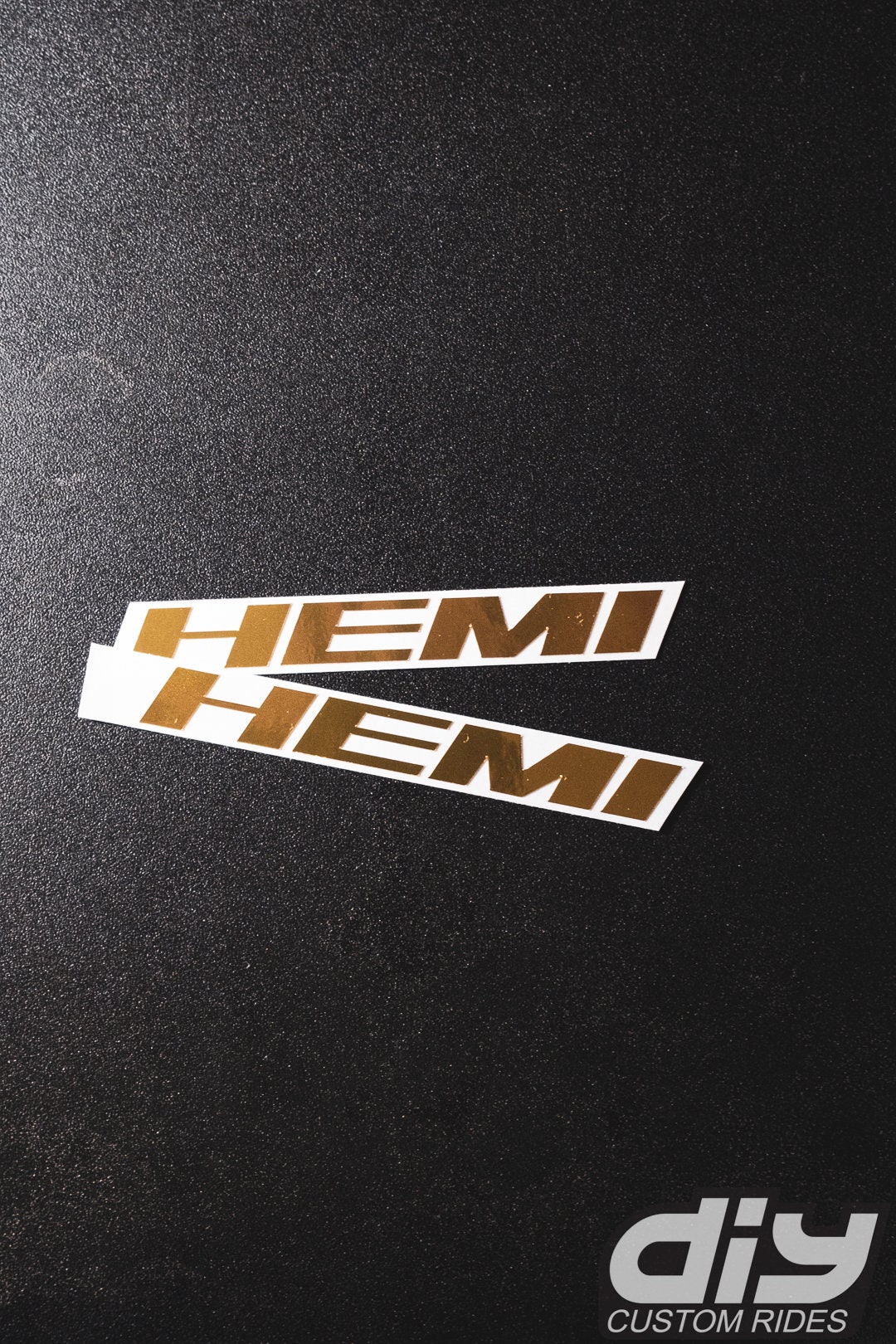 HEMI Fender Emblem Insert Decal L&R Gold Chrome Fits 11-20 | Etsy