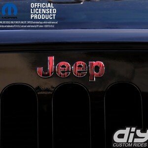 Jeep Emblem Overlay Decals Dripping Red - Etsy