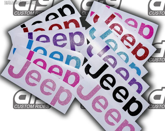 Holographic Crystal Jeep Emblem Sticker Decal, Wrangler JK, TJ, JL ...