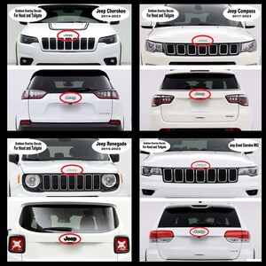 Jeep Emblem Overlay Decals Dripping Red - Etsy