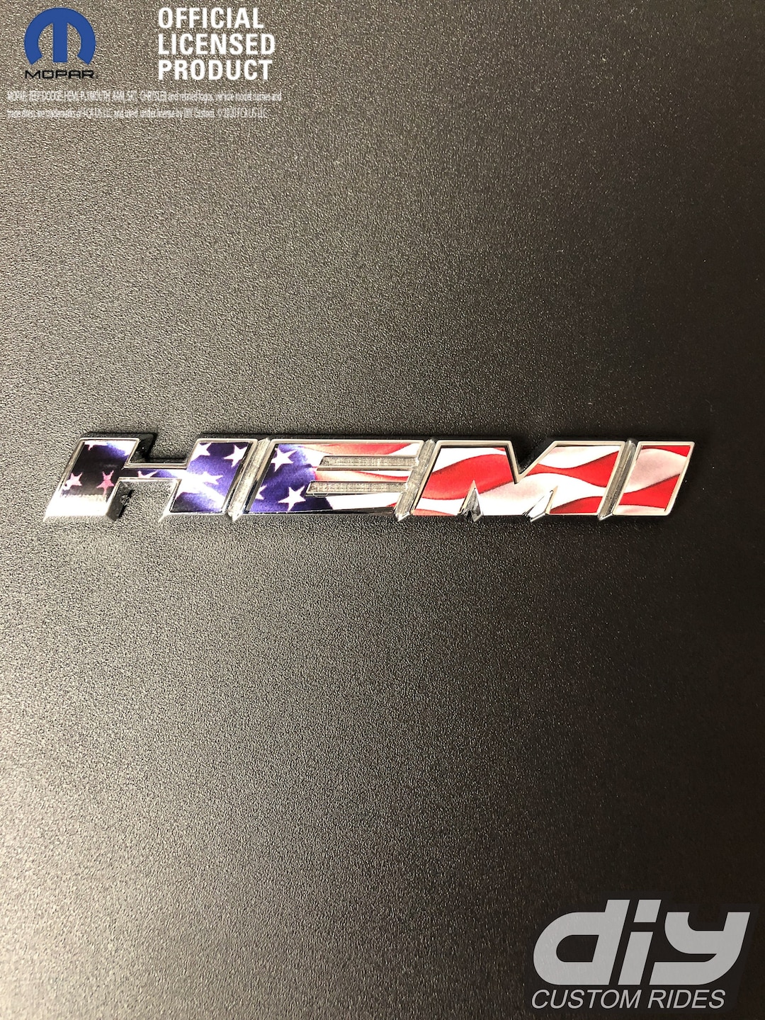 Dodge HEMI Fender Emblem Insert Decal L&R AMERICAN Flag Fits 2011-2019 ...