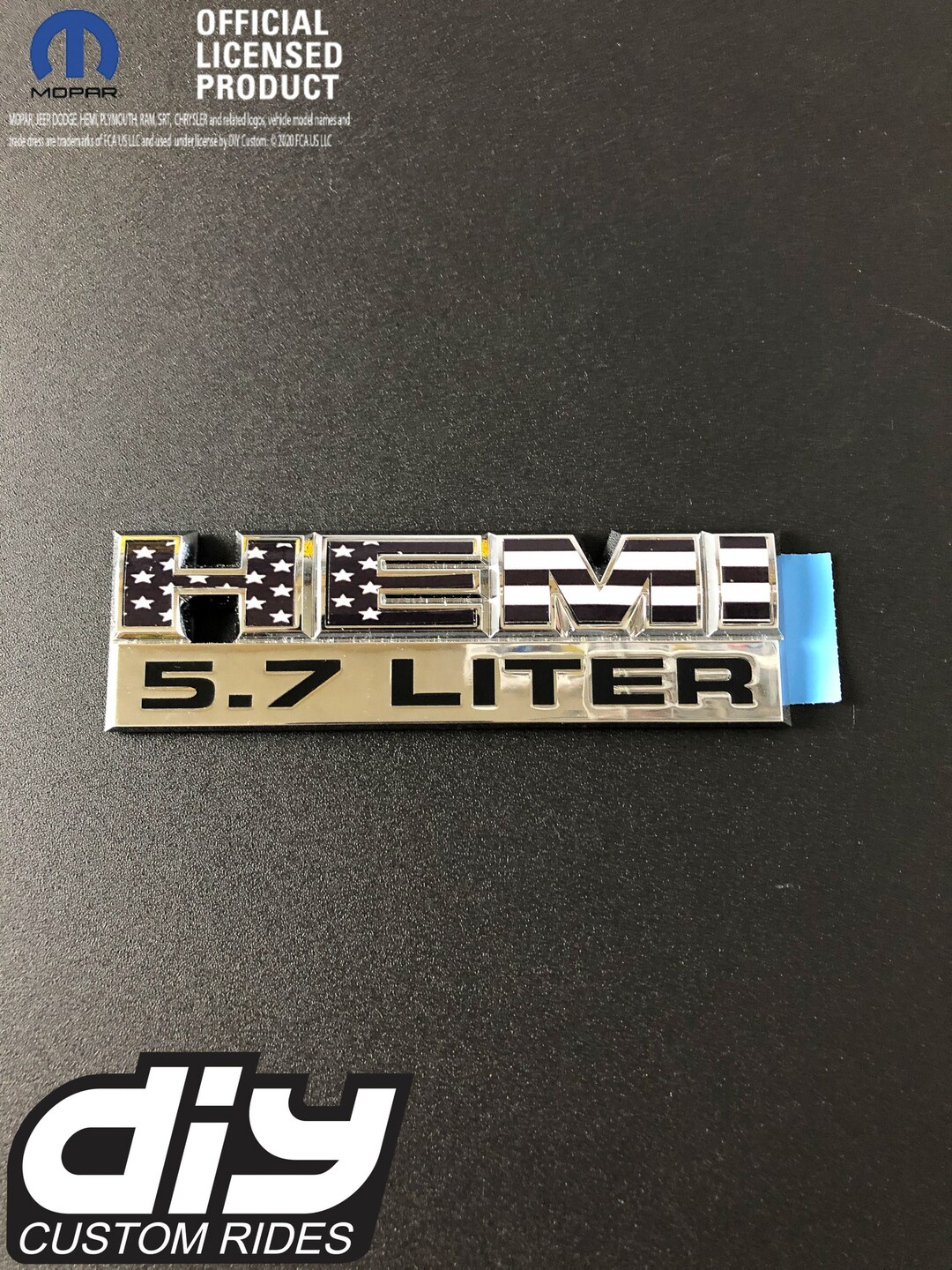 HEMI Fender Emblem Overlay Decals L&R Black-white American - Etsy