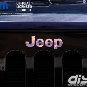 Jeep Emblem Overlay Decals Purple Mountains - Etsy
