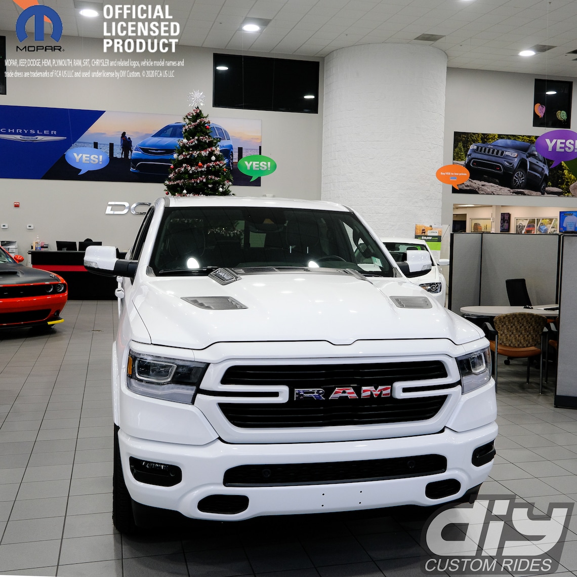 RAM Grill Emblem Overlay Decals Waving American Flag Fits - Etsy