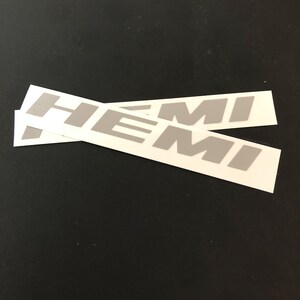 Dodge HEMI Fender Emblem Insert Overlay Decals SOLID COLOR Fits 11-19 ...
