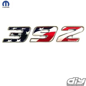 392 Fender Emblem Overlay Decals L&R AMERICAN FLAG Fits Dodge ...