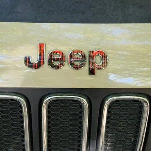Jeep Emblem Overlay Decals - Dripping Red - Etsy