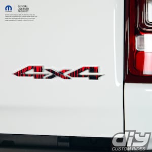 RAM 4x4 Emblem Overlay Decals DRIPPING RED Fits 2009-2023 1500-5500 - Etsy
