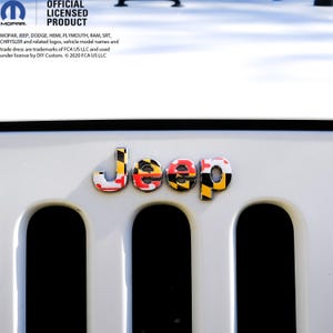 Jeep Emblem Overlay Decals - Maryland Flag - Etsy