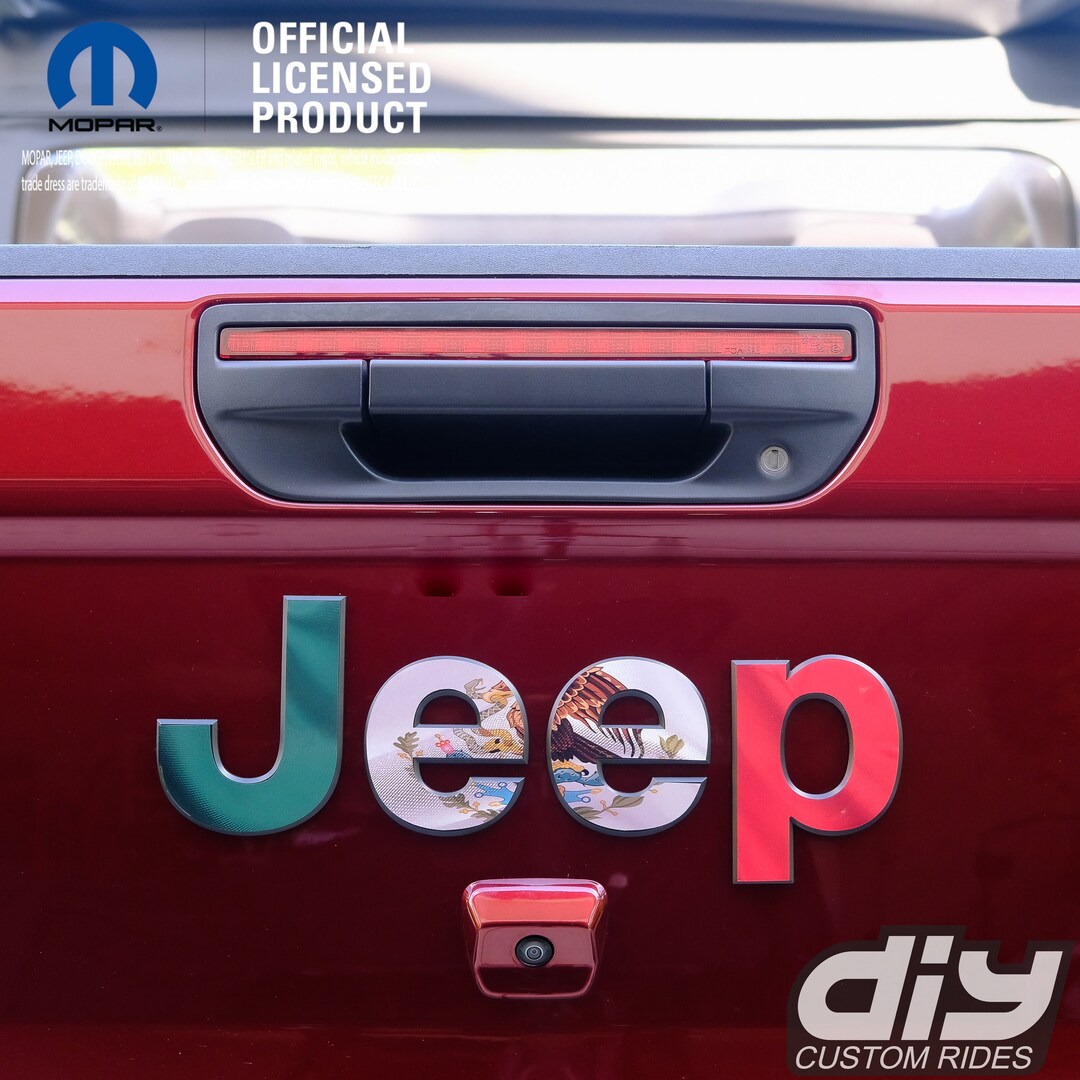 Jeep Gladiator Tailgate Emblem Overlay Decals mexican - Etsy
