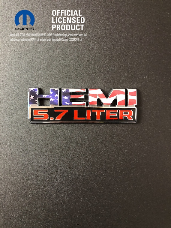 HEMI LITER Emblem Overlay Decals 2019-2023 Ram 1500 Classic, 42% OFF