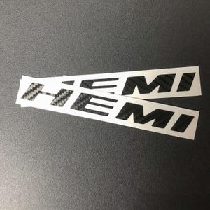 Dodge HEMI Fender Emblem Insert Overlay Decals SOLID COLOR Fits 11-19 ...