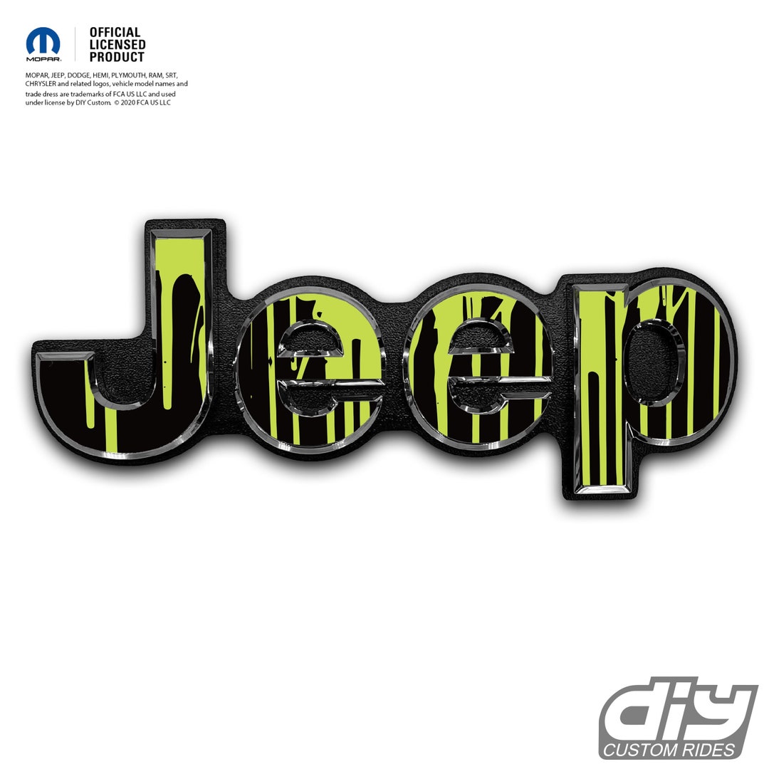 Jeep Compass Hood & Tail pair Emblem Overlay Decals - Etsy