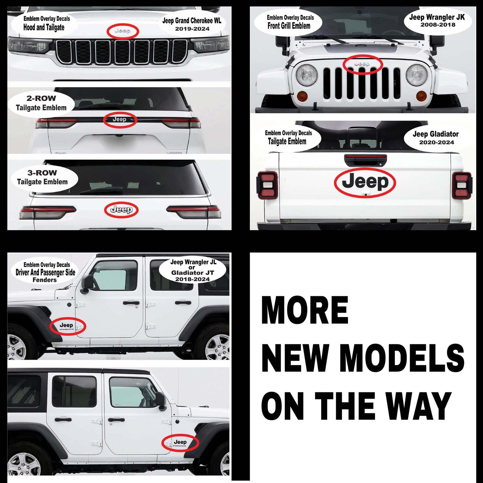 Jeep Emblem Overlay Decals the Beach - Etsy
