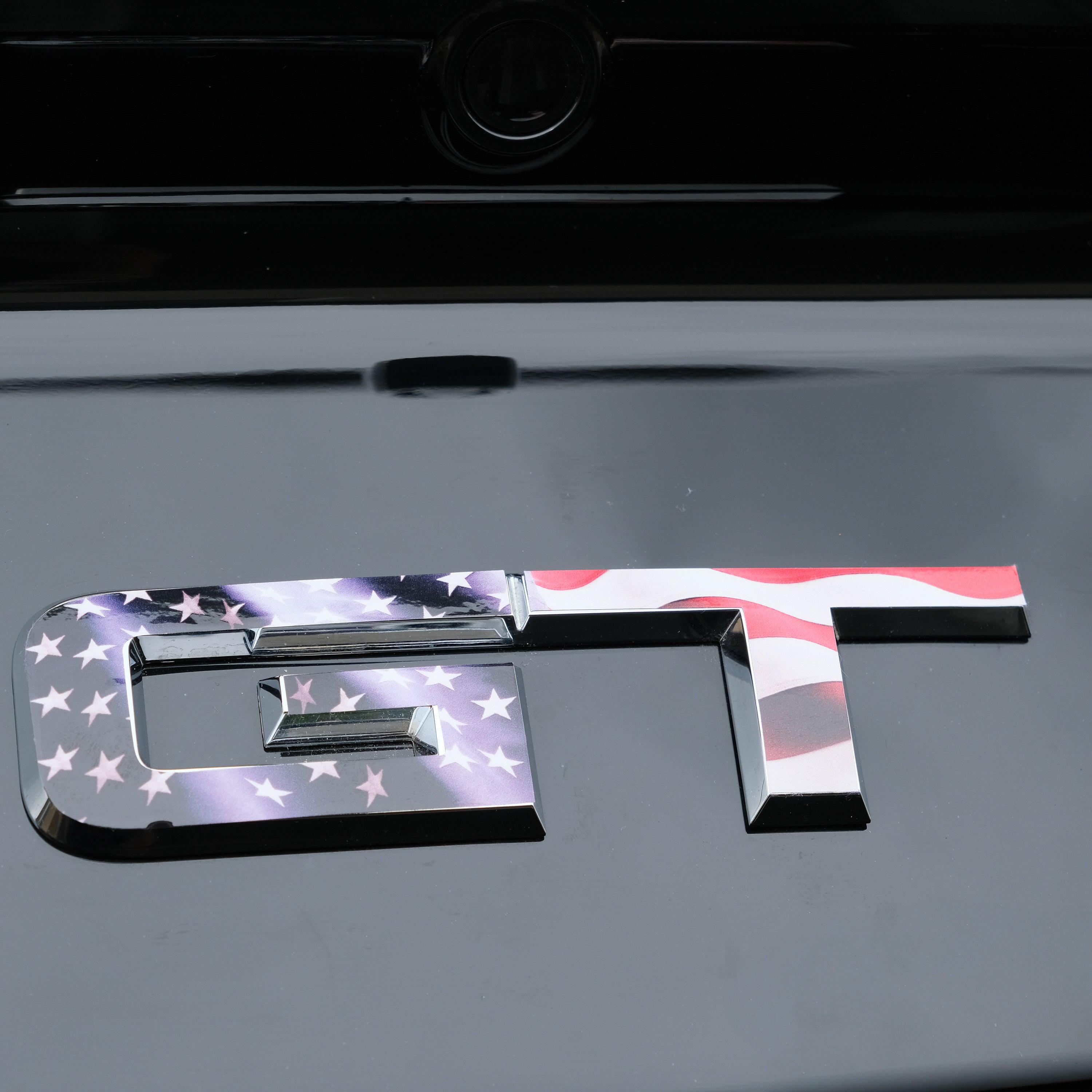 GT American Flag Rear Emblem Overlay Decal Fits 2015-2023 Mustang GT - Etsy