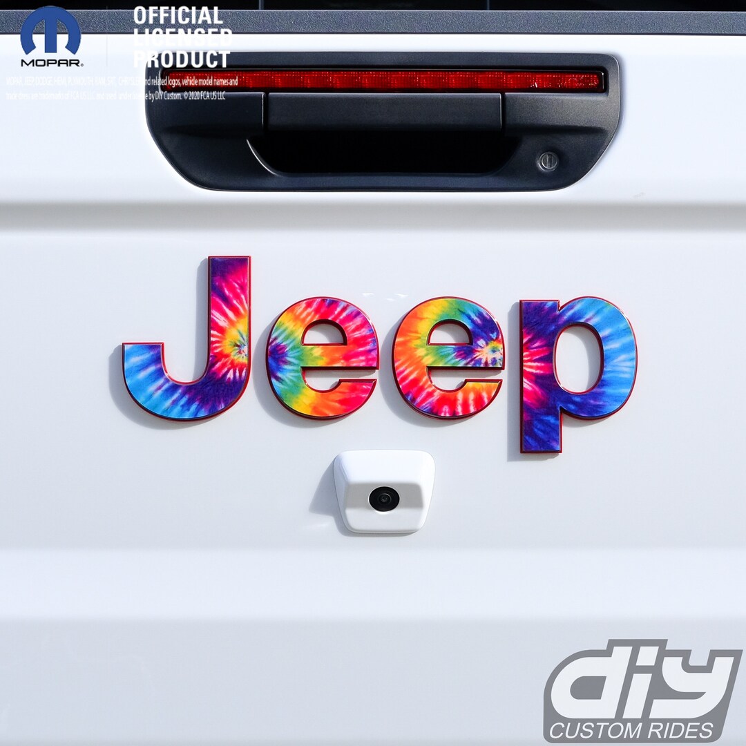 Jeep Gladiator Tailgate Emblem Overlay Decals tie - Etsy