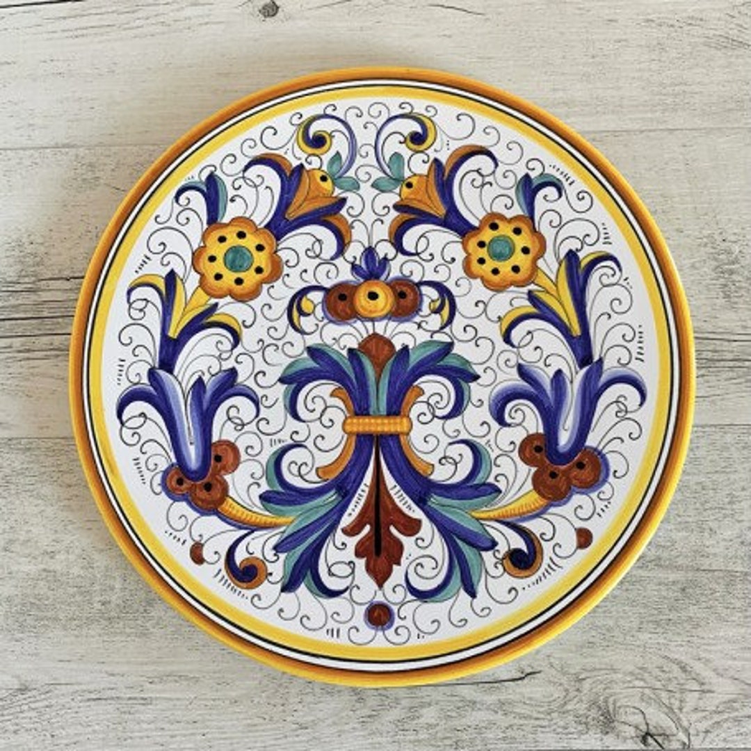 Sweet Plate 30 Cm Ricco Deruta - Etsy