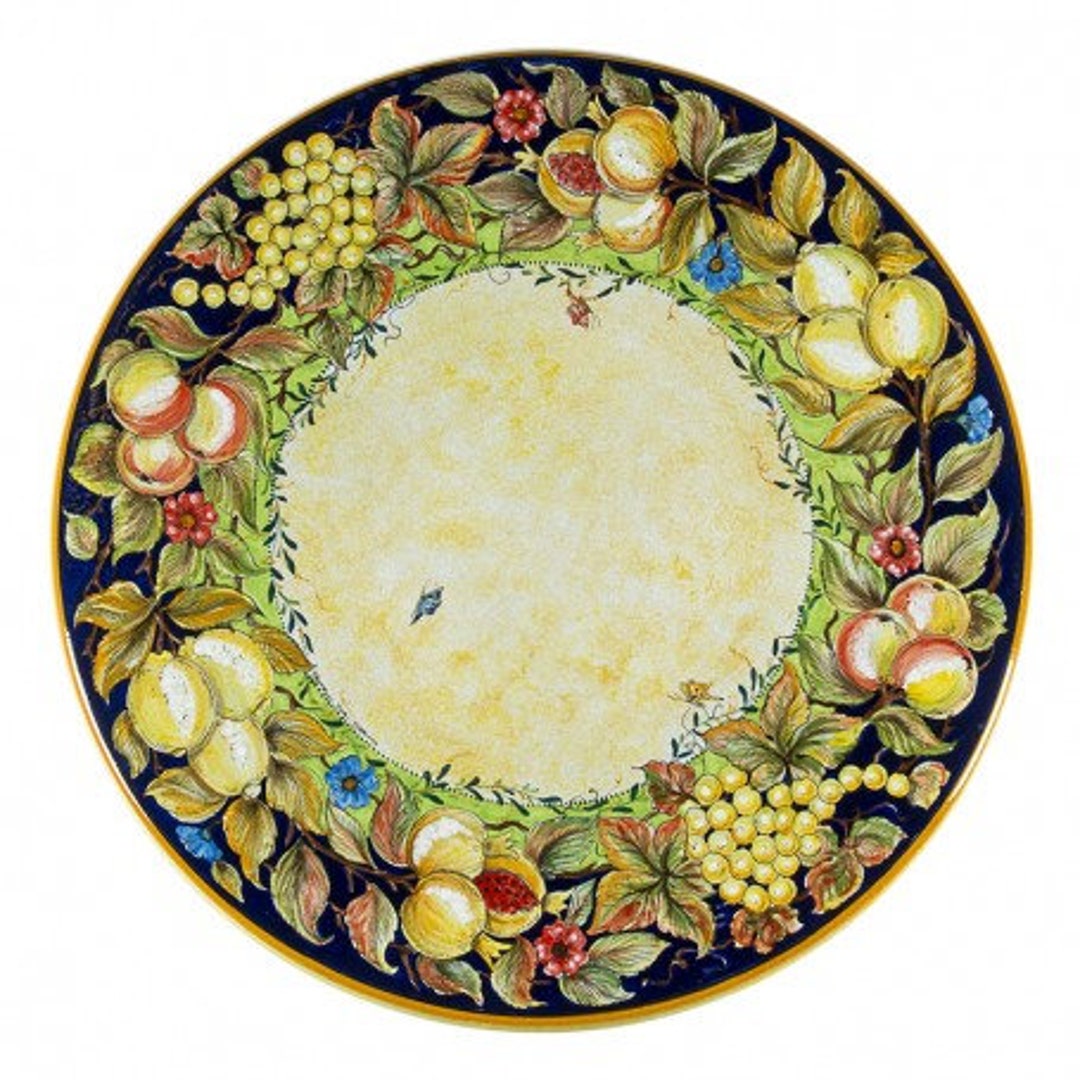 Hand Painted Lava Stone Table With Sicilia Decoration - Etsy