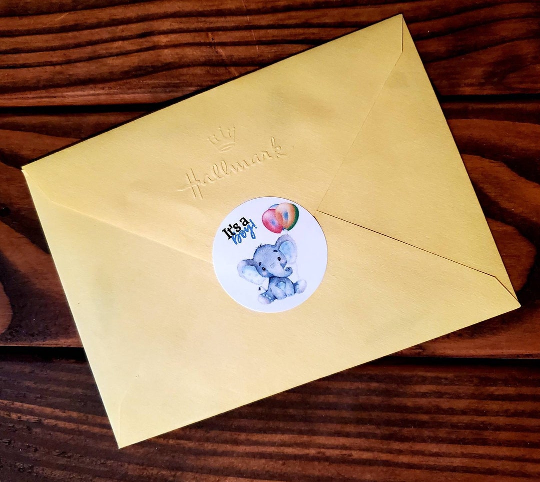 It's a Boy Envelope Label, Baby Shower Sticker, Boy Baby Shower, Baby ...