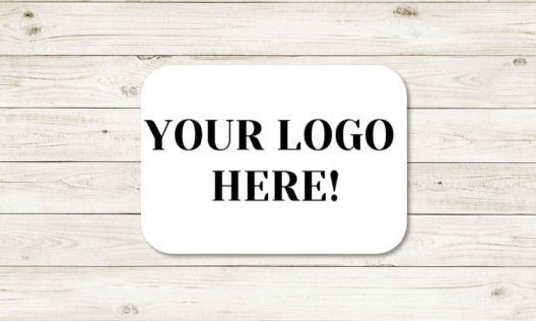 Your Logo Here Stickers, Custom Business Labels, Personalized Logo ...