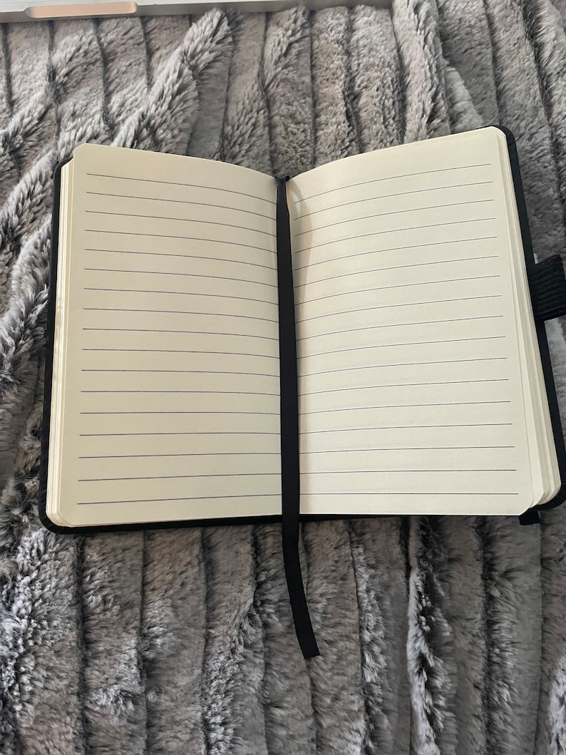 Little Black Notebook | Little Journal | Journal With Pen Holder | A6 ...