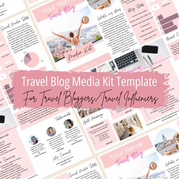 Travel Blogger Media Kit - Etsy