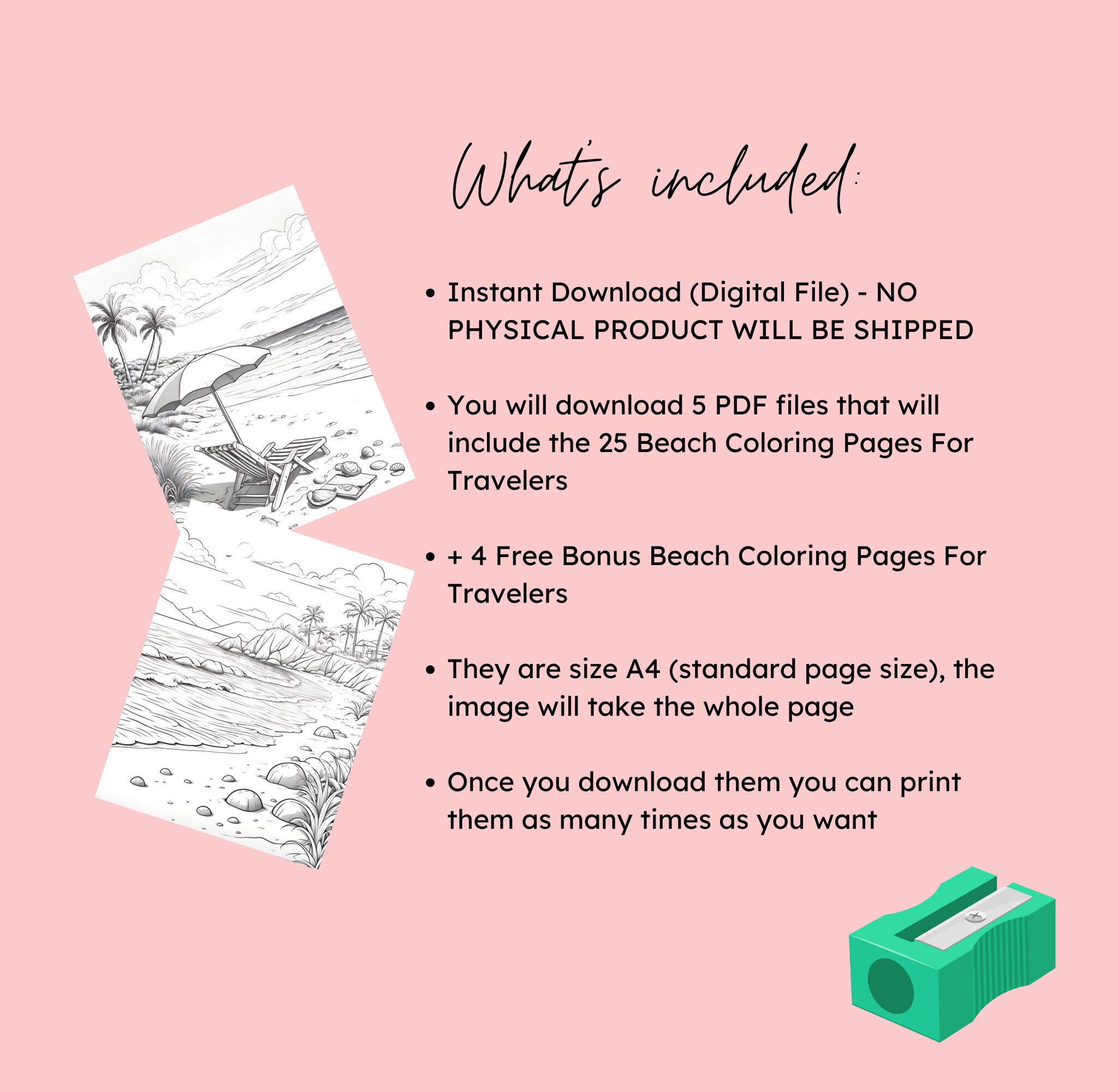 25 Beach Coloring Pages Printable Beach Coloring Sheets Travel Coloring ...