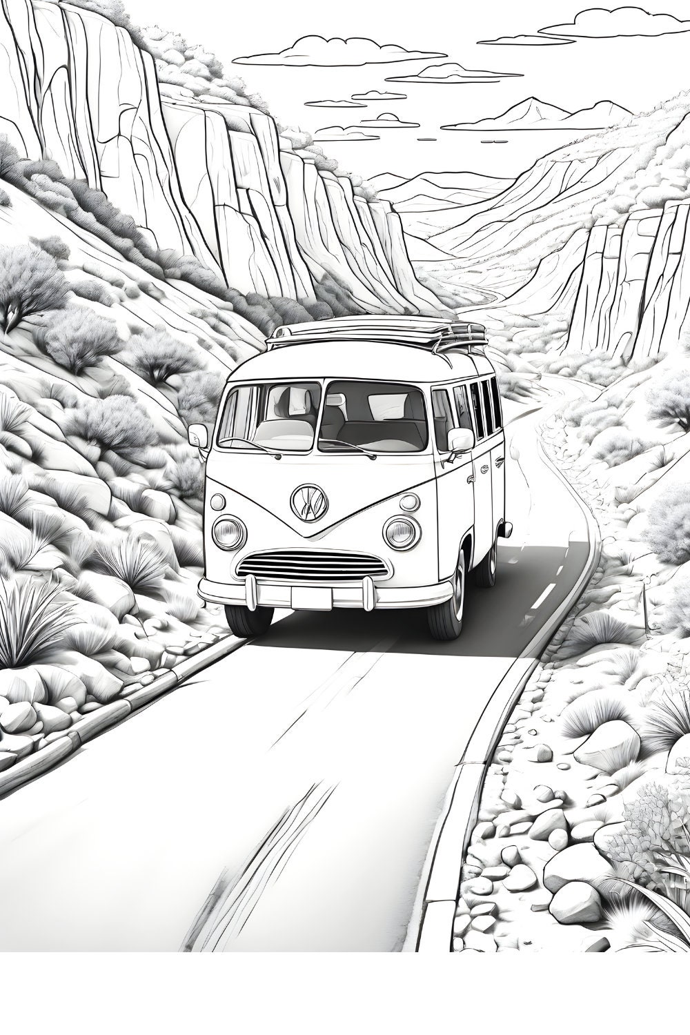 25 Road Trip Coloring Pages | Printable Road Trip Coloring Sheets ...